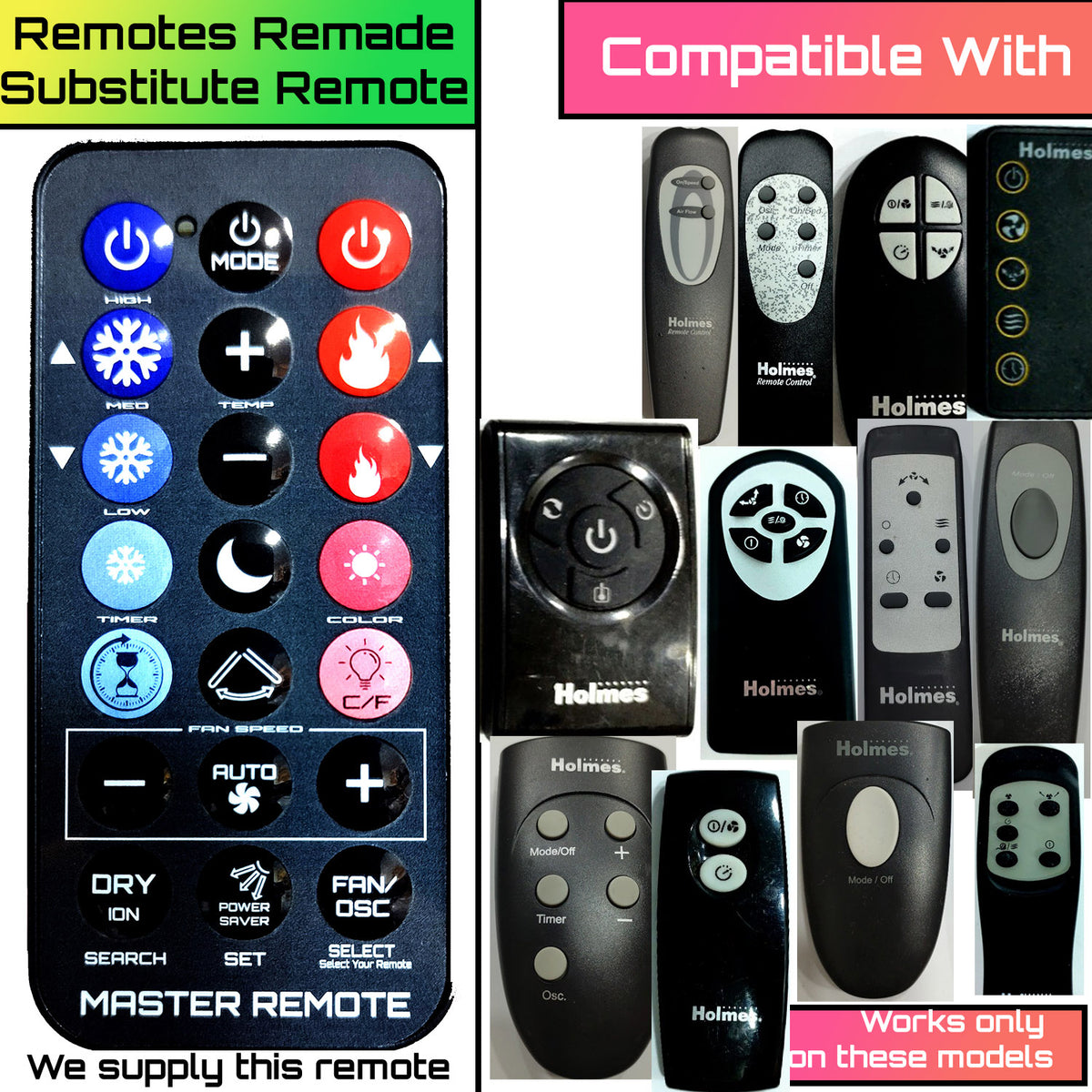 Holmes Fan Remote | In stock from $17.99 – Remotes Remade