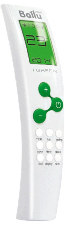 A/C Remote Controller for Ballu I Green Pro BSAG-07HN1 – Remotes Remade