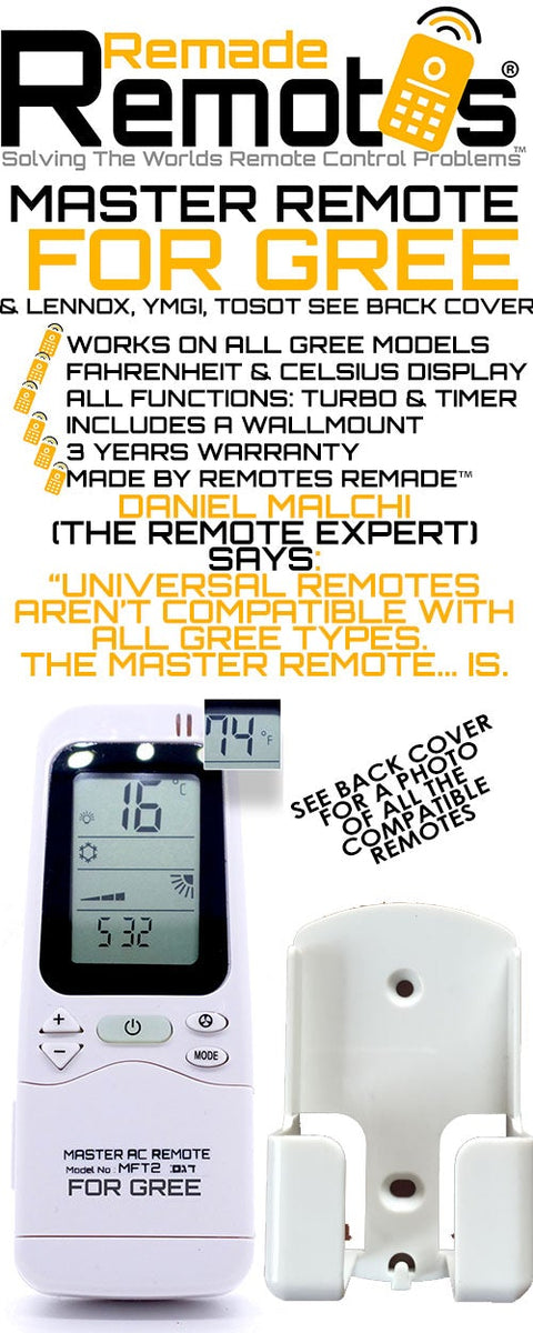 MASTER Universal Air Conditioner Remote for Lennox – Remotes Remade