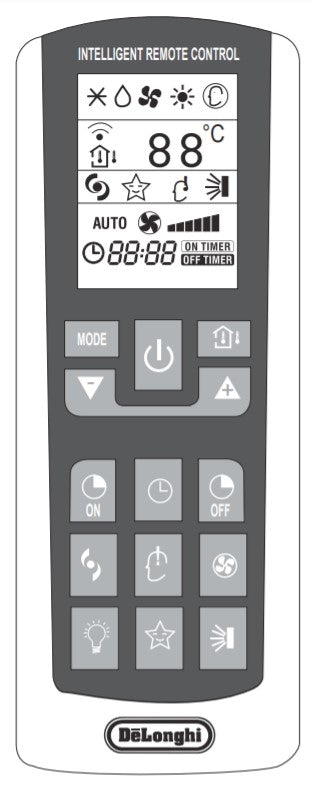 AC Remote For Delonghi Model D – Remotes Remade