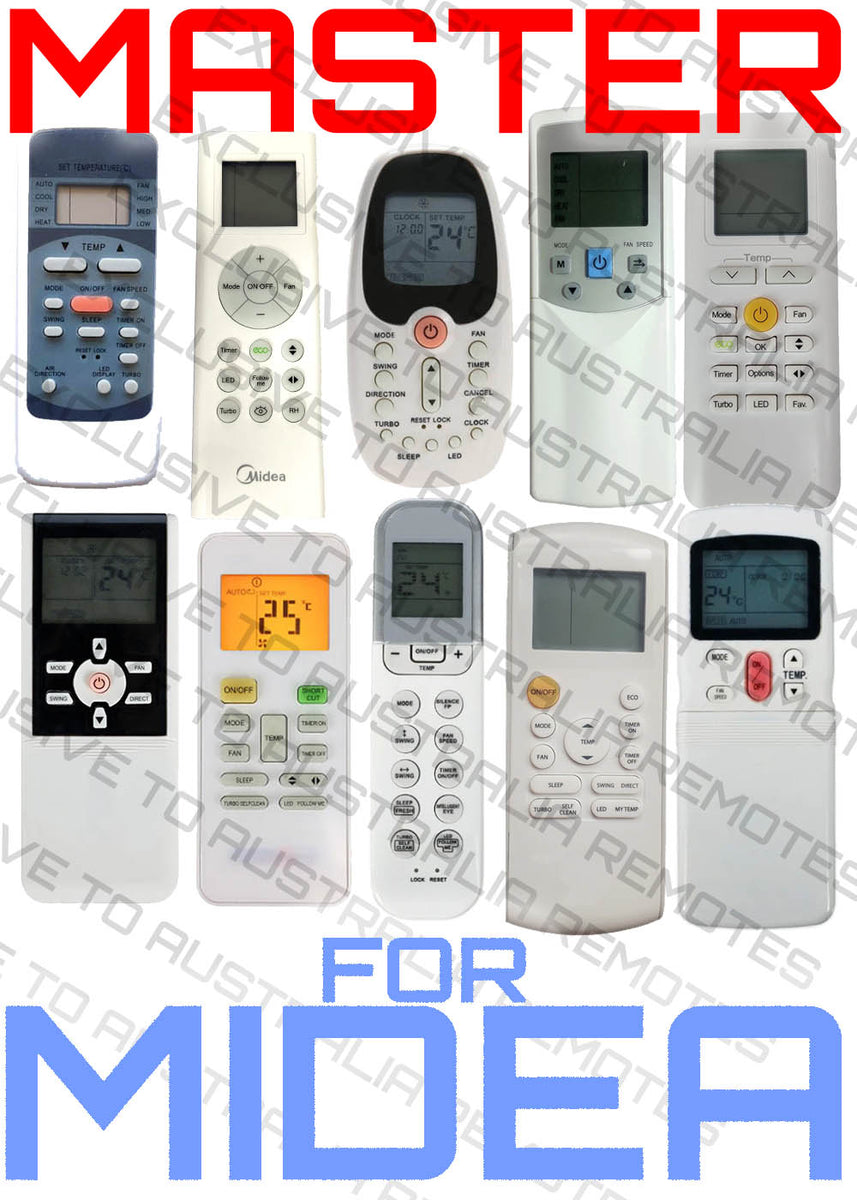 MASTER Universal Air Conditioner Remote for Midea – Remotes Remade